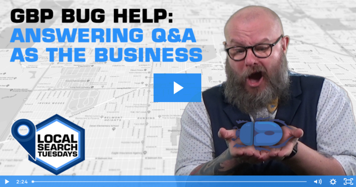 How to beat the GBP Q&A bug and answer a question as the business ...