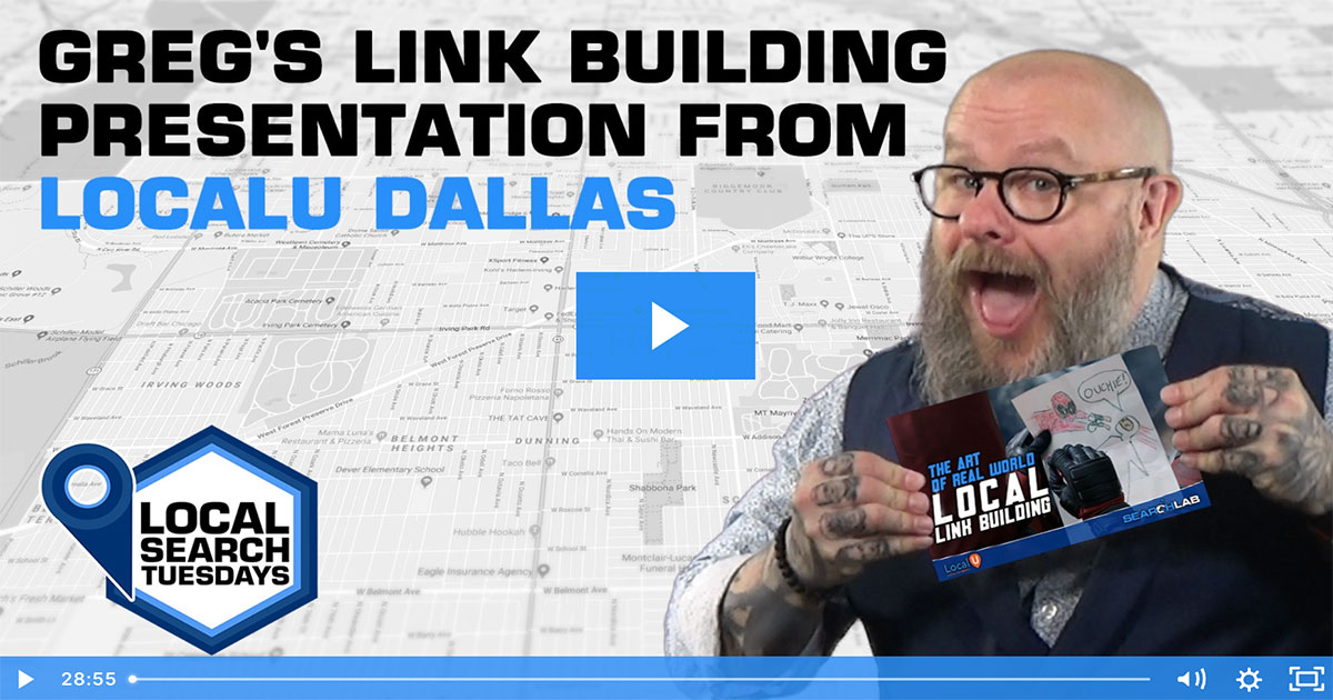 How to build local links - Greg's presentation from LocalU - SearchLab ...