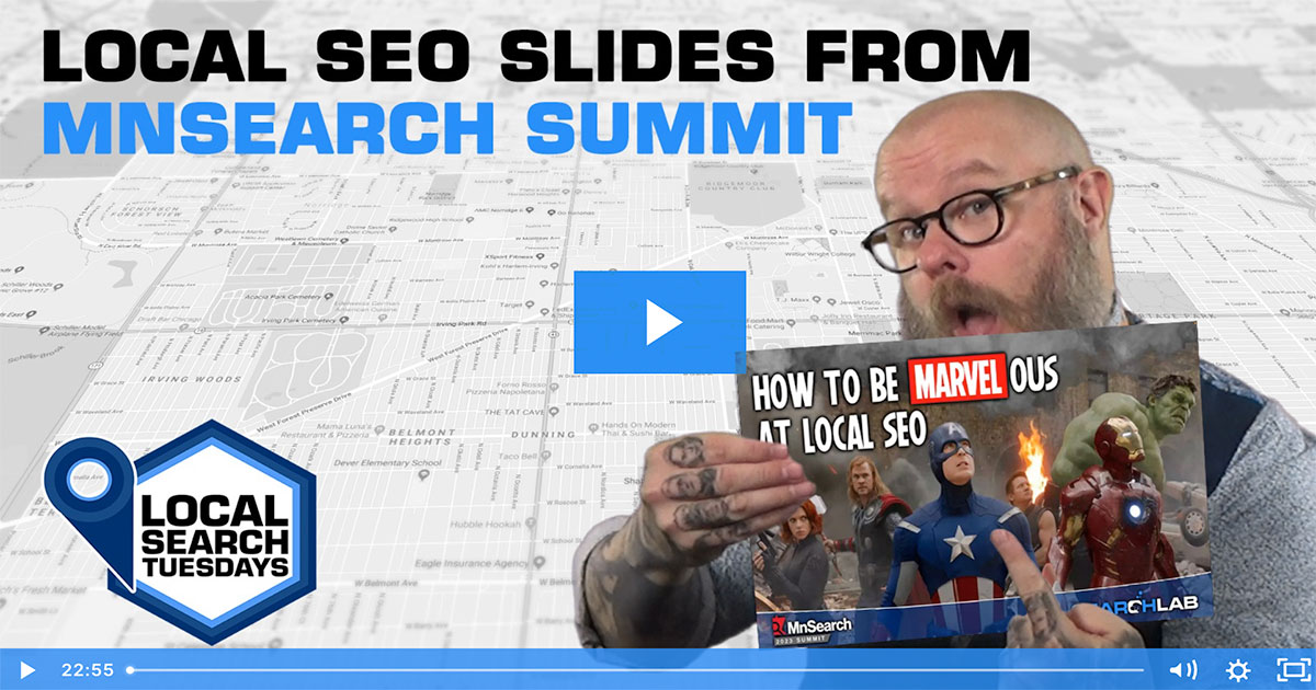 Greg's Local SEO presentation from MNsearch Summit - SearchLab Digital